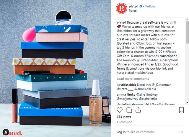 Albertsons' Plated and Birchbox Collab on Instagram | Consumer Goods ...