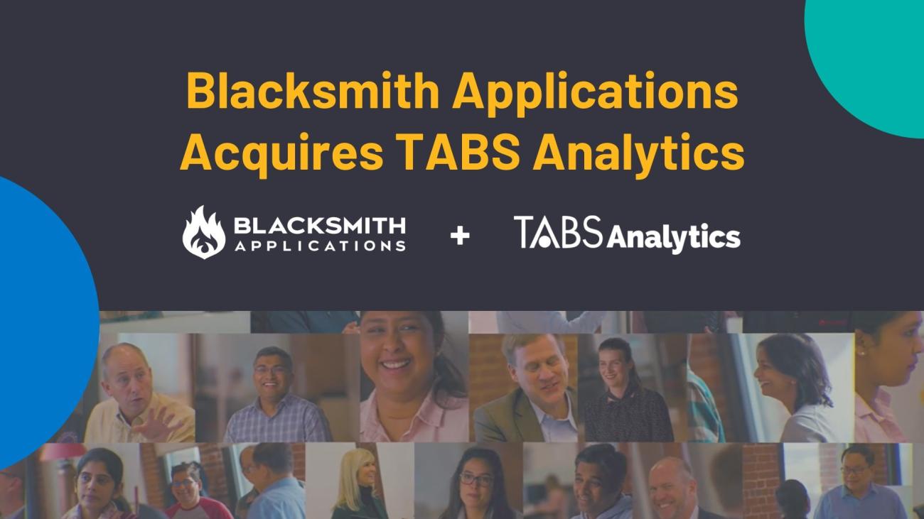Blacksmith Applications Acquires TABS Analytics | Consumer Goods Technology