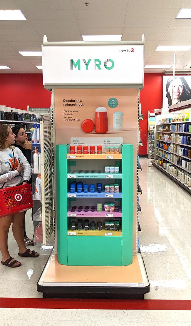 Myro Sustainable Deodorants Roll Out to Target