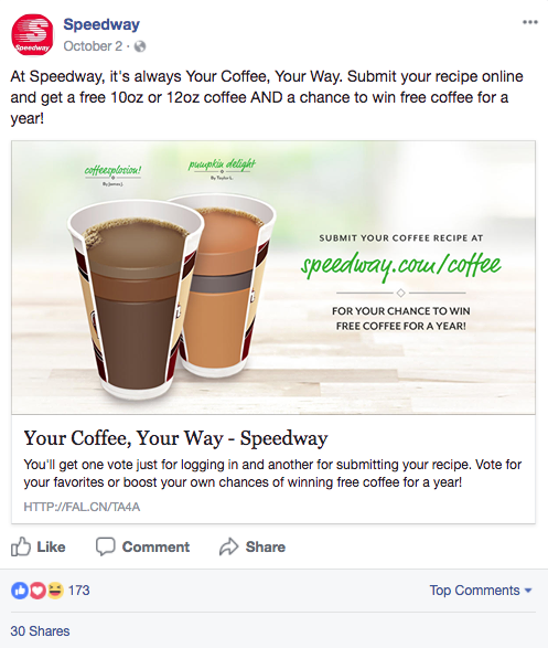 Speedway Encourages Coffee Creations | Consumer Goods Technology